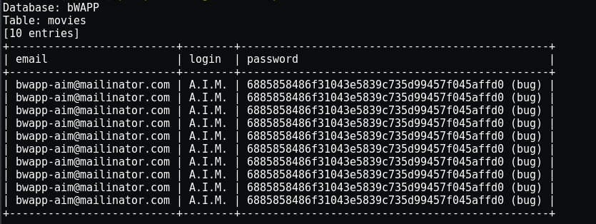Sql Injection Login Formuser · Teckk2